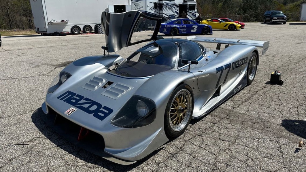 Four-rotor 1992 Mazda RX-792P IMSA race car for sale, never raced - Hot ...