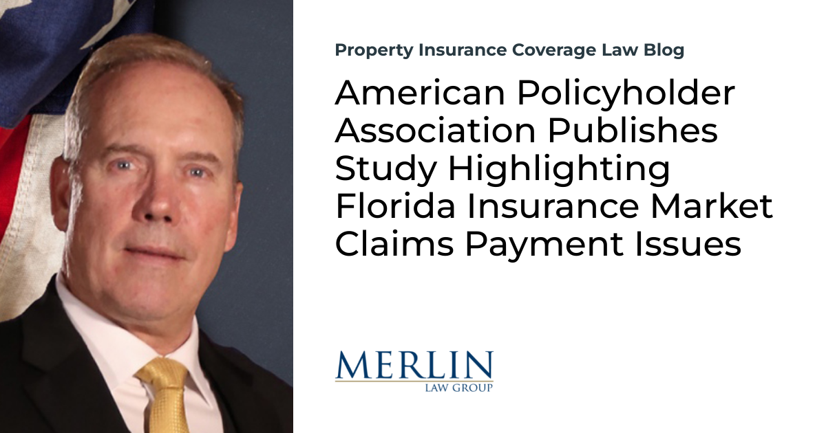 American Policyholder Association Publishes Study Highlighting Florida ...