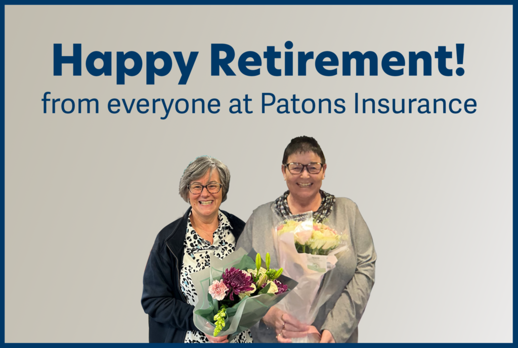 Patons Insurance say ‘happy retirement’ to two long serving members of ...
