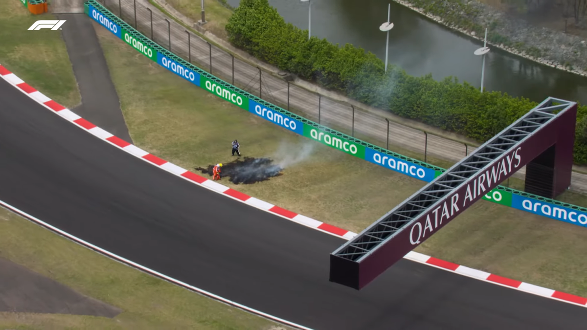 China's F1 Fires Could Be Caused By Sparking Cars Igniting Swamp Gas ...