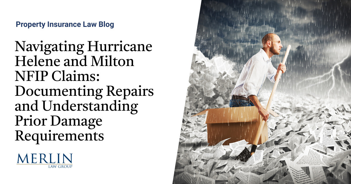 Navigating Hurricane Helene and Milton NFIP Claims: Documenting Repairs ...